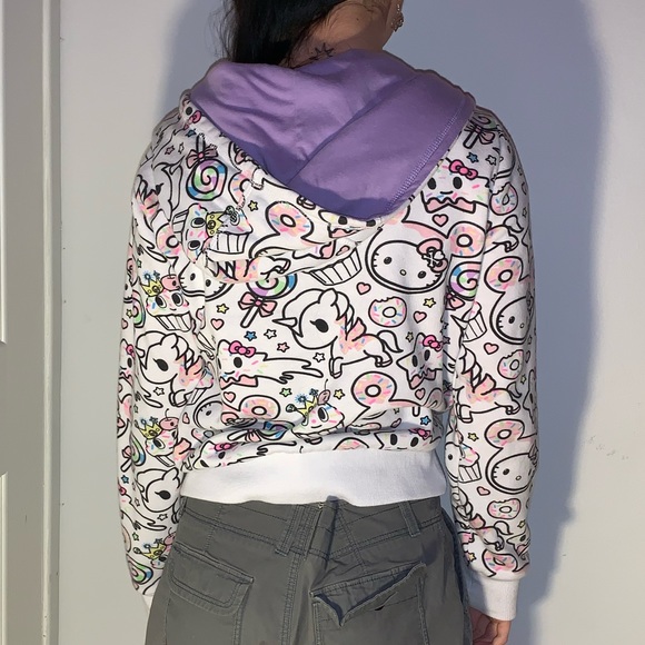 tokidoki | Tops | Tokidoki X Hello Kitty Colab Zip Up Hoodie | Poshmark